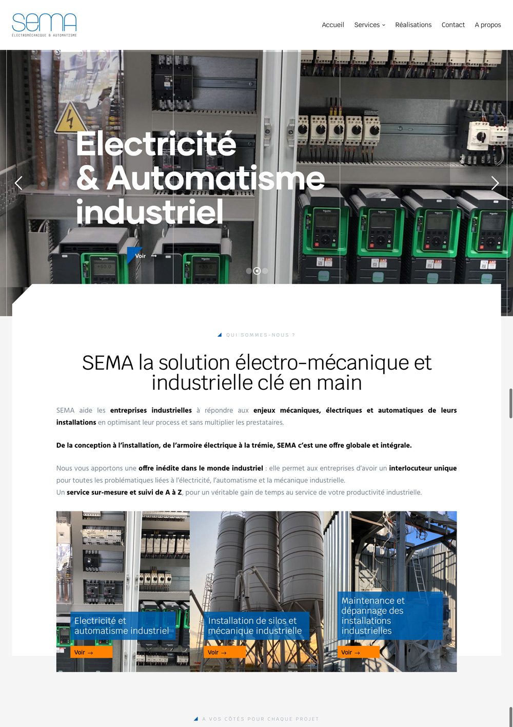 Electromécanique et automatisme industriel sur toute la France - SEMA